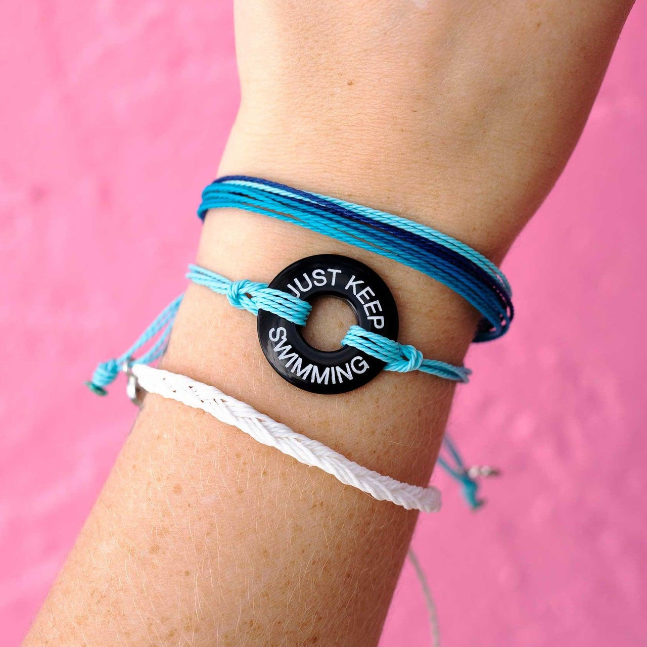 Just Keep Swimming Bracelet | Nemo Quote | Life Token
